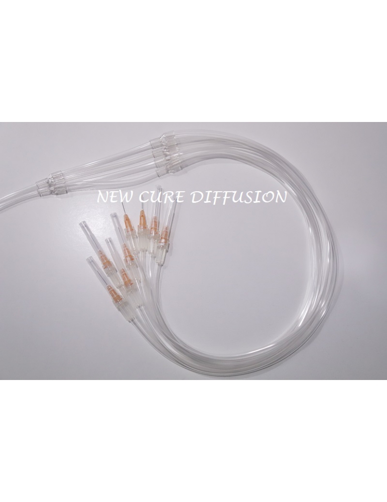 KIT 8 VOIES MESOPERFUSION(PIEUVRE) AIGUILLES orange 25G LONG 16MM